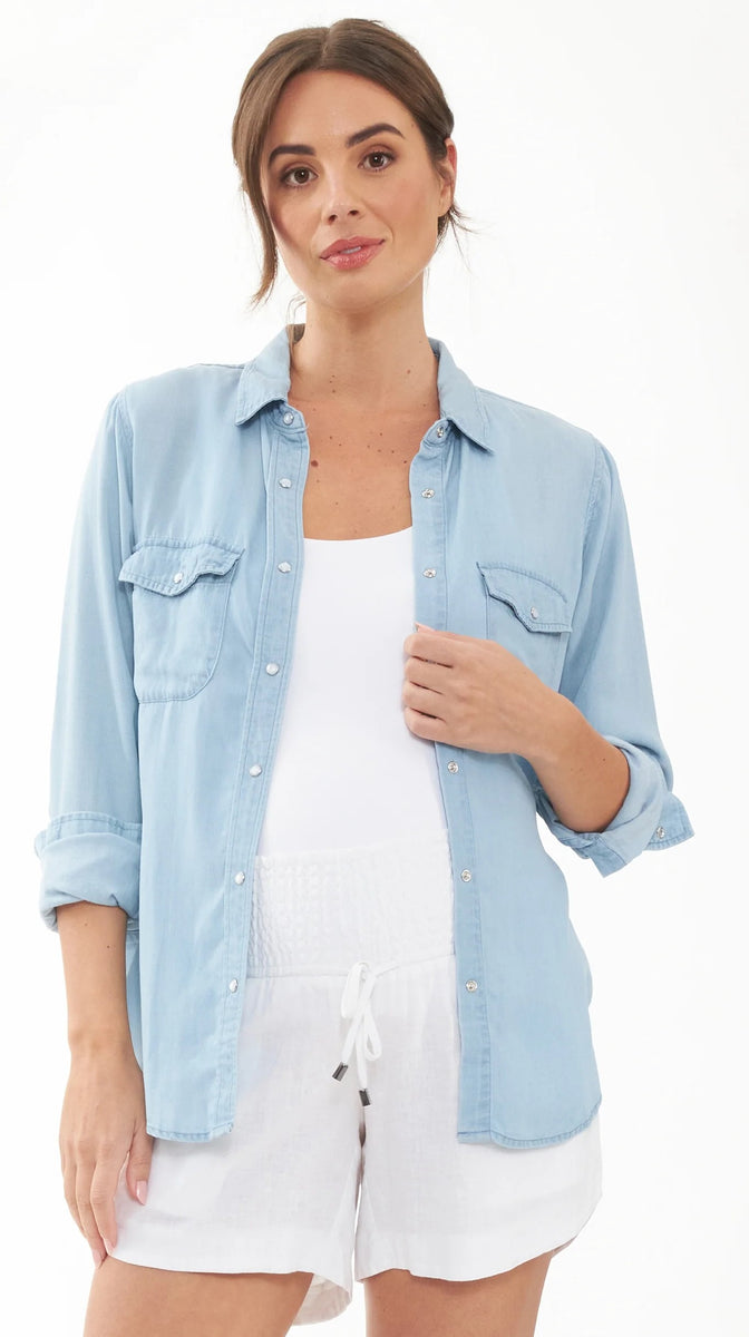 Bec Chambray Maternity Shirt – Special Addition